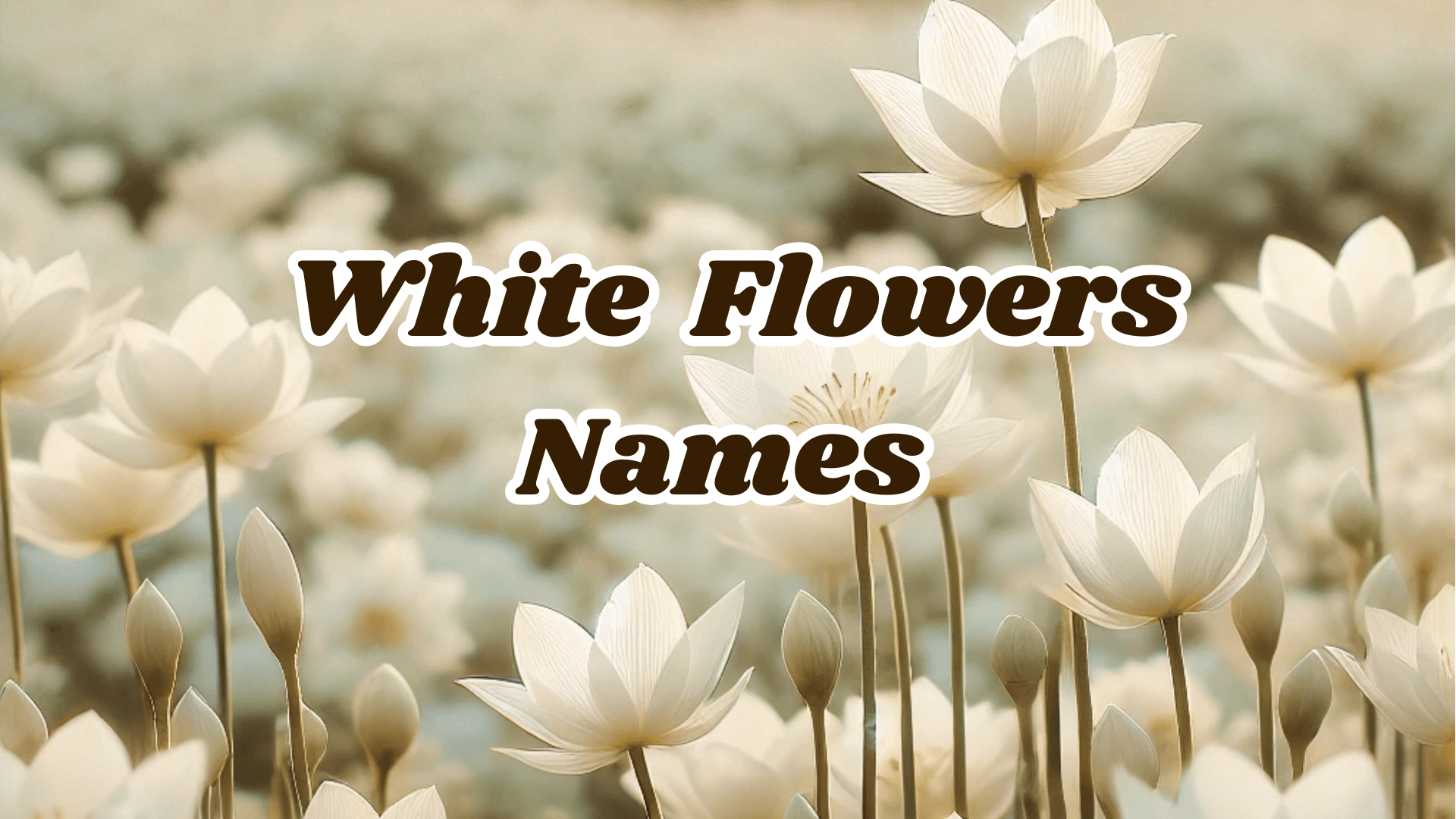 White Flower Names An Overview Of Elegant Flowers