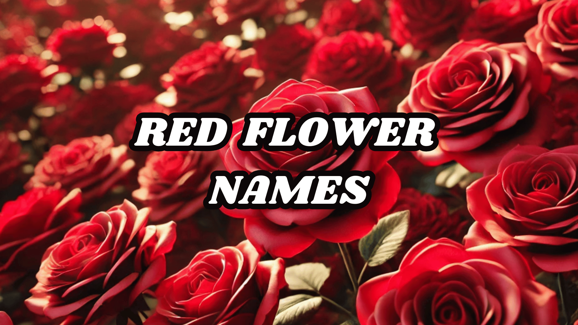 20 Red Flower Names With Their Significations