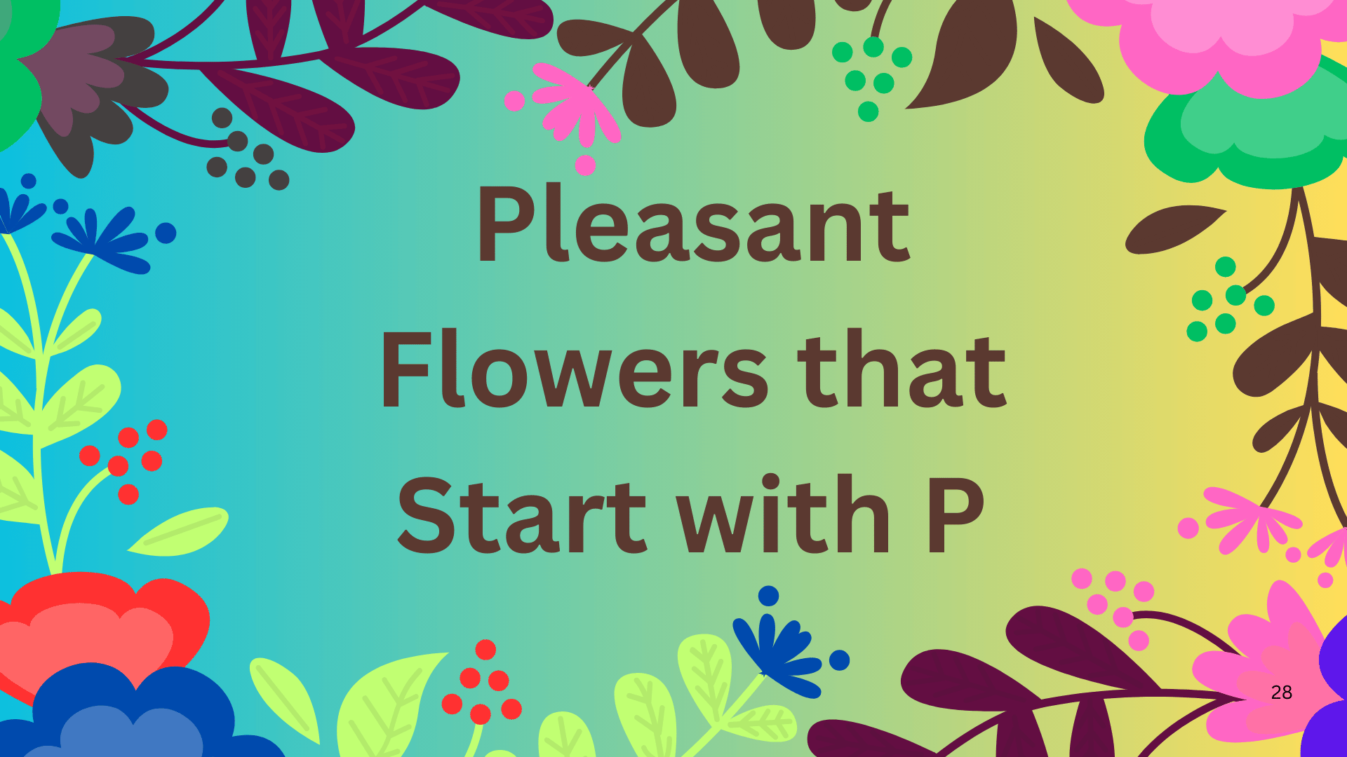 12+ Pleasant Flowers That Start With P