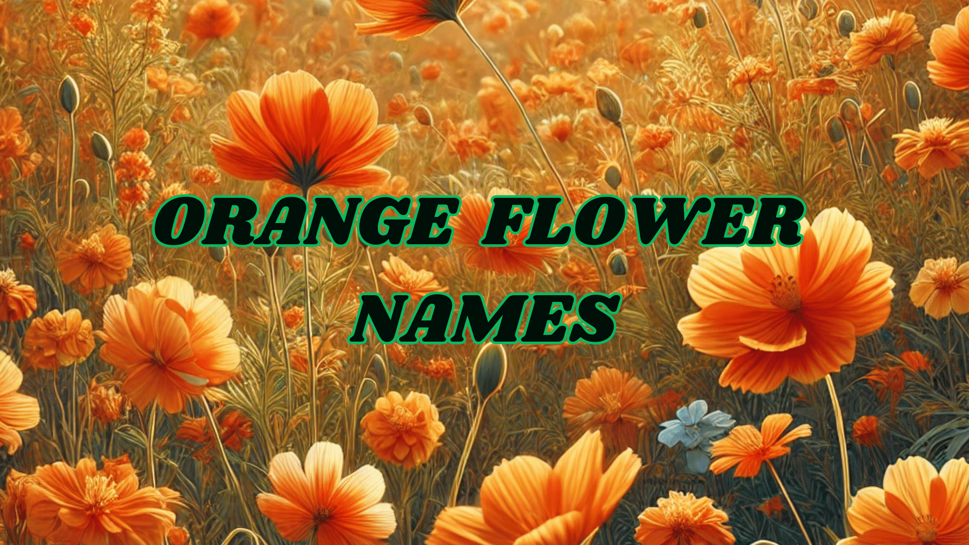Most Famous Vibrant And Charming Orange Flower Names