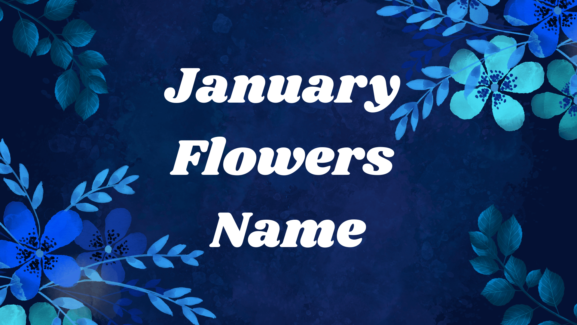 A Guide To The Flowers Of New Year: January Flowers Name